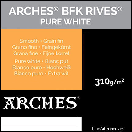Canson Arches BFK Rives Pure White 310gsm – Fine Art Papers